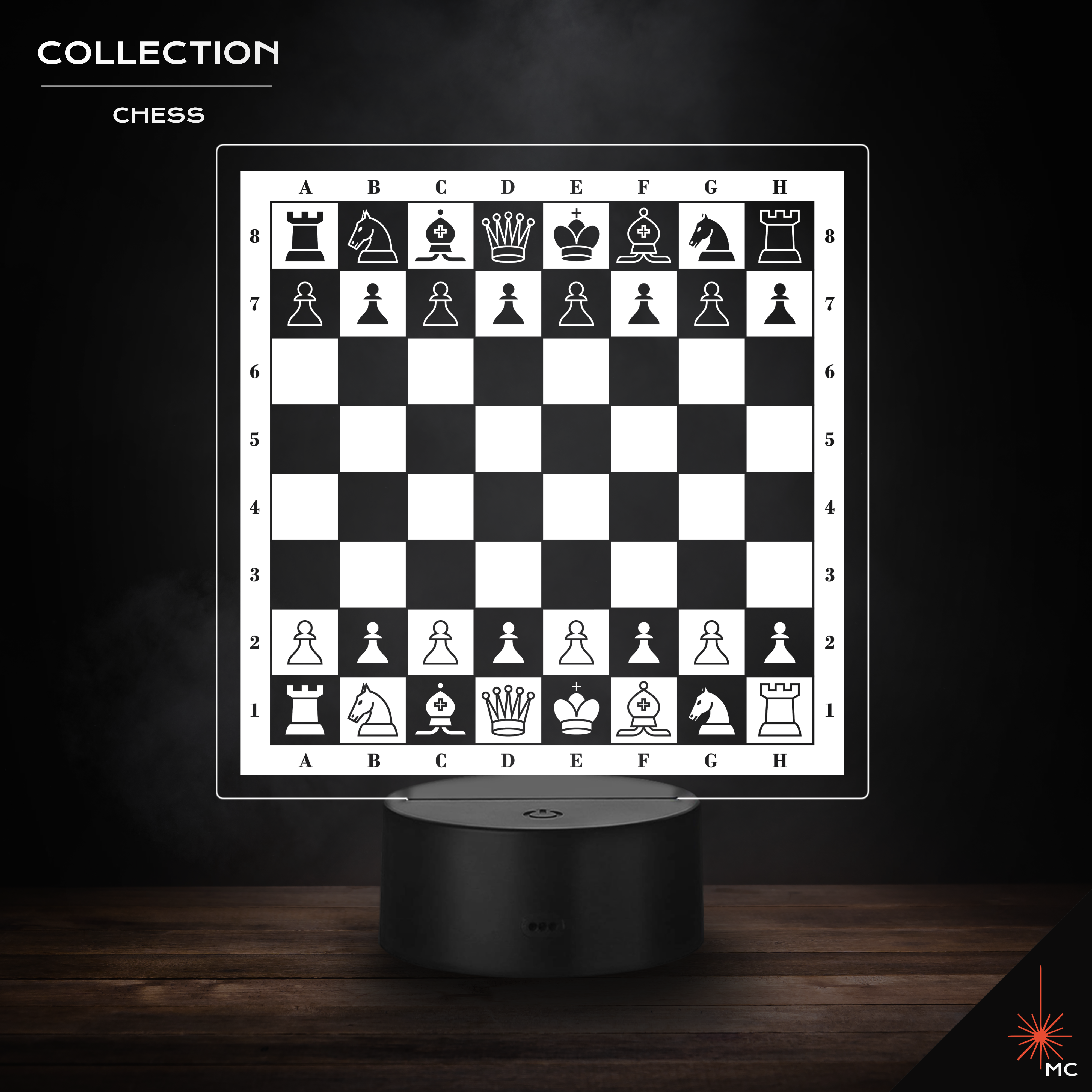 LED Lamp - Chessboard (Chess) – Mozemo Craft