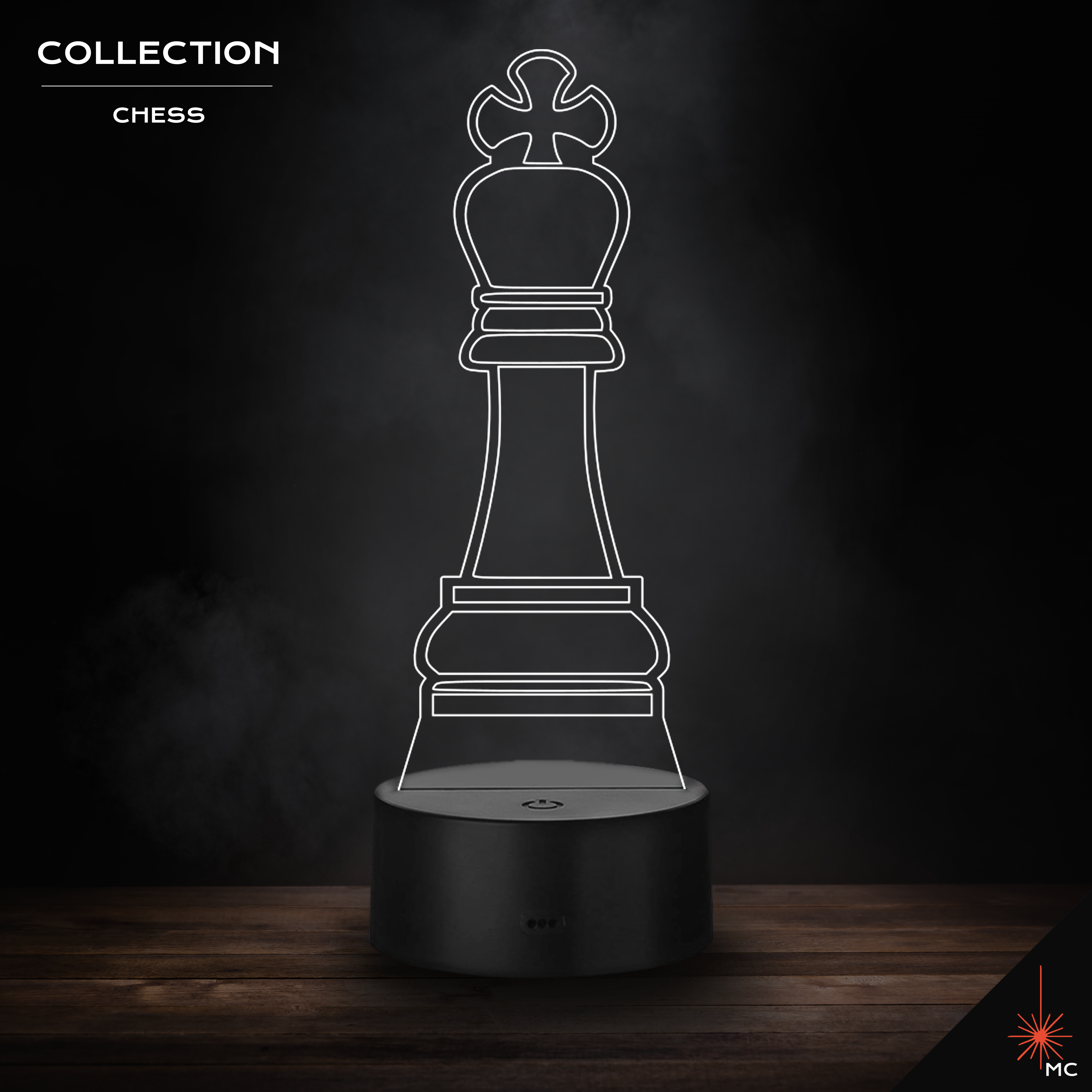 LED Lamp - King (Chess) – Mozemo Craft