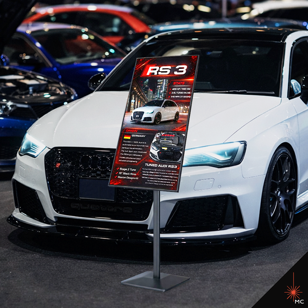 Custom Vehicle Graphic Placard Stand (Motor Vehicle Accessories ...